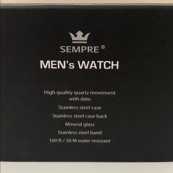 Sempre | Accessories | Sempre Mens Watch Brand New | Poshmark